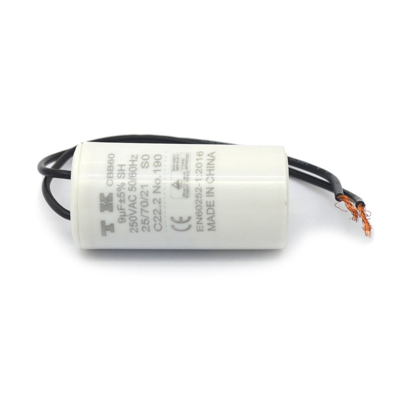 Capacitor de Partida 9uF/250Vac 50/60Hz +-5% | Shopee Brasil
