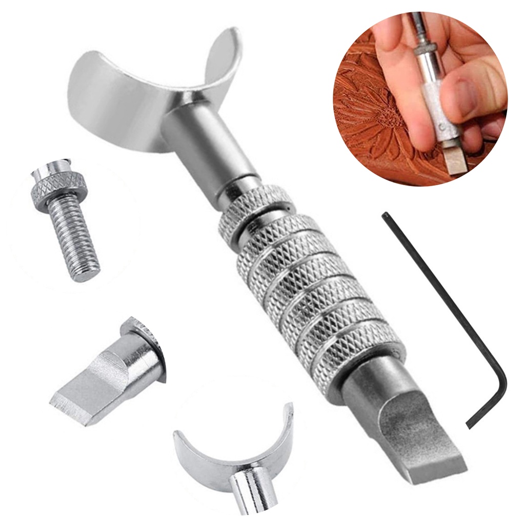 Faca Giratória Manual Ferramenta Para Entalhar Esculpir Couro | Shopee ...