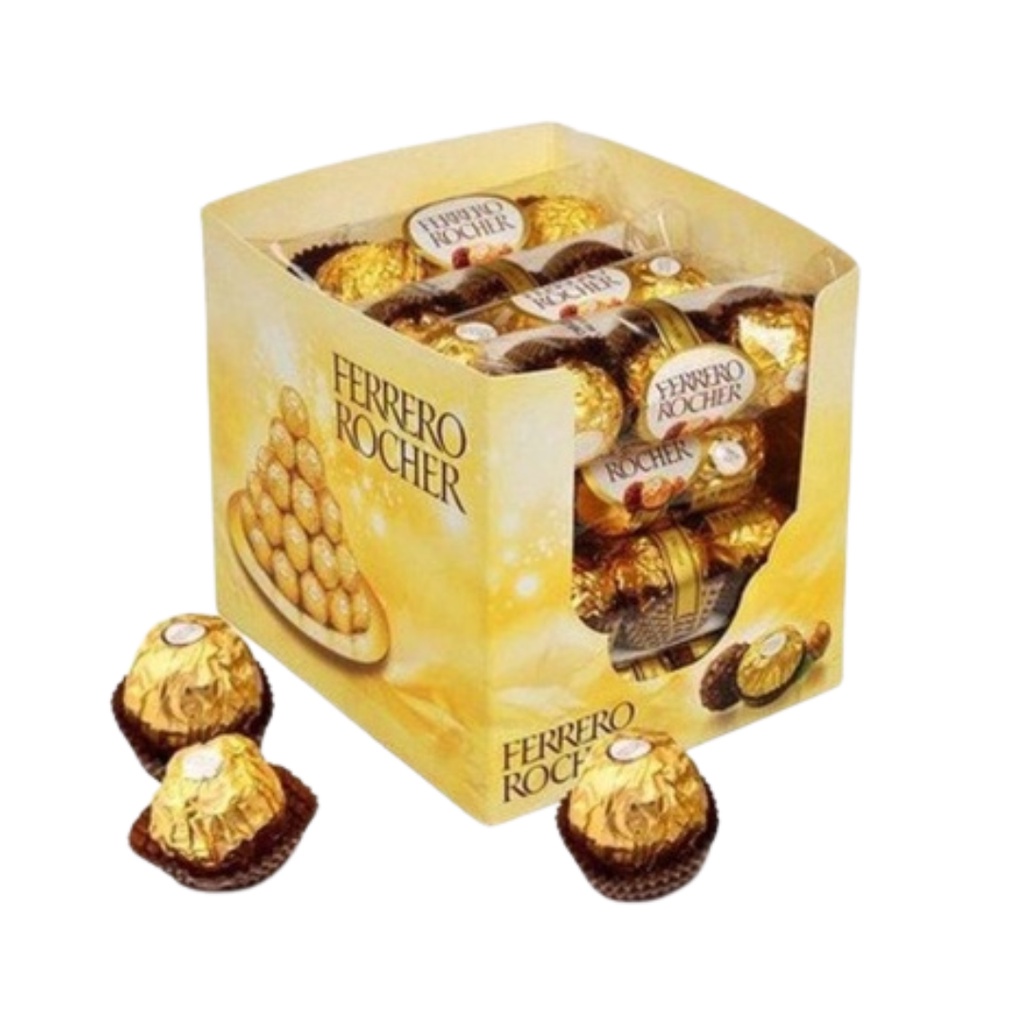 BOMBOM FERRERO ROCHER KIT 48 UNIDADES 12,5G CADA | Shopee Brasil