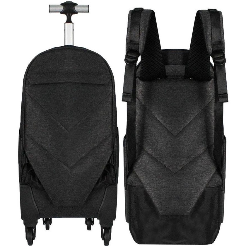 Mochila Executiva Com Rodas Carrinho Mala Notebook 4 Rodas Giro 360o ...