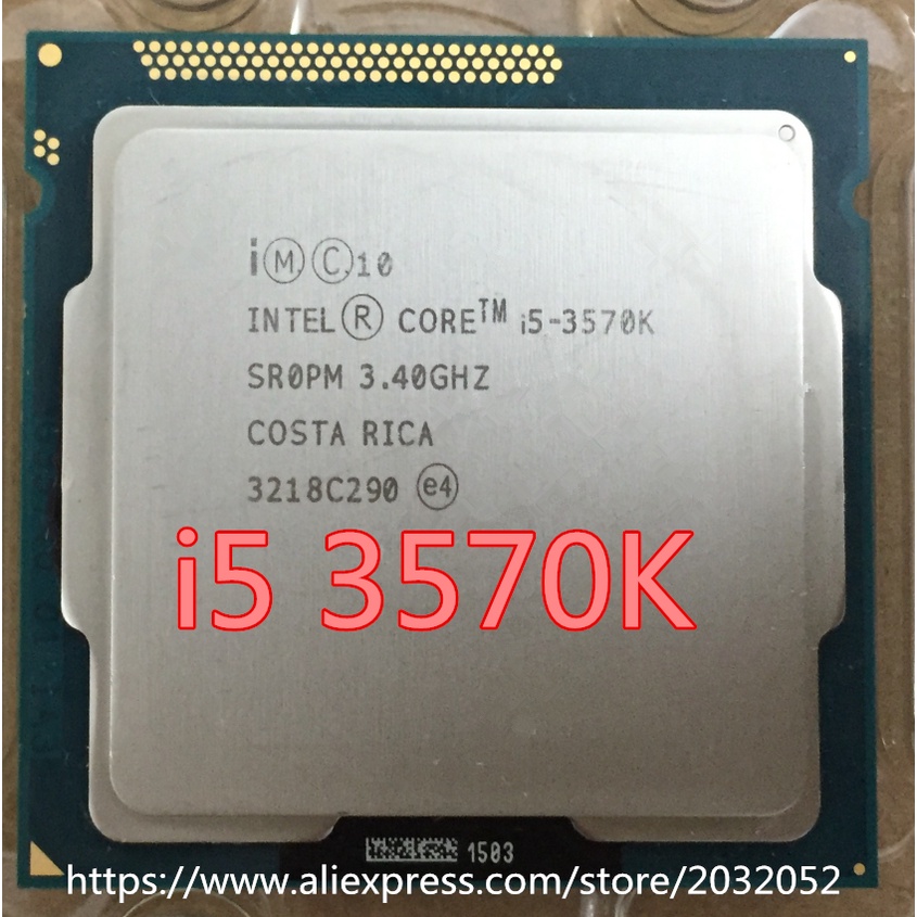Lntel i5 3570k i5 3570k 3570k processador quad-core 3.4ghz l3 = 6m 77w ...