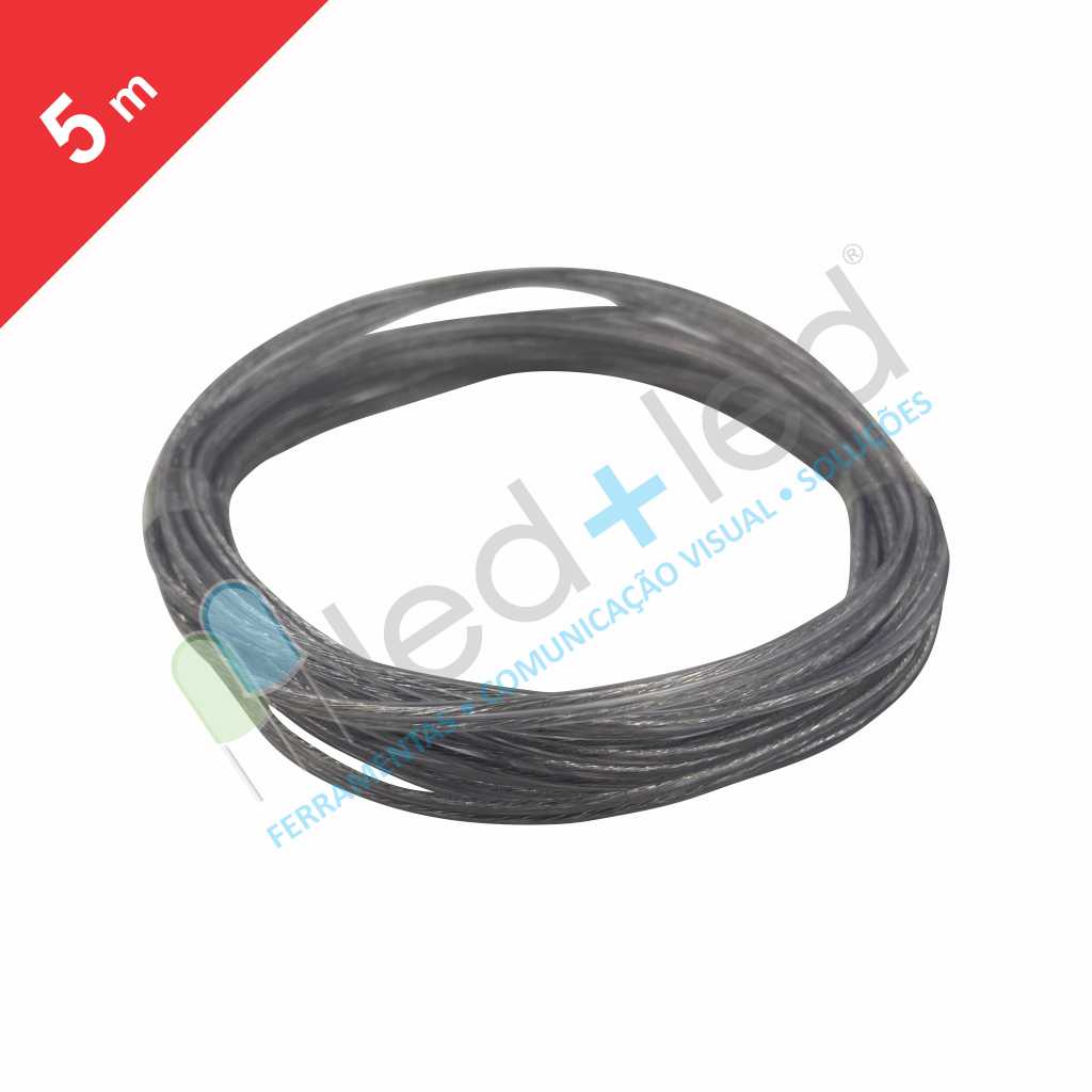 5 metros Cabo Paralelo Cristal 0,30mm para Neon LED | Shopee Brasil