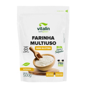 Farinha mix multiuso integral Vitalin 500g | Shopee Brasil