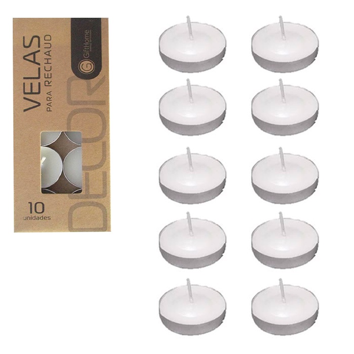 10 Vela Rechaud Decorativa Flutuantes Com Alta Durabilidade Casamento ...