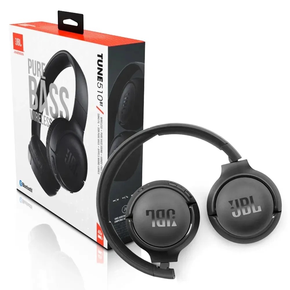 Fone de Ouvido Bluetooth JBL Tune 500/510 BT Headset Sem Fio Grave Para ...