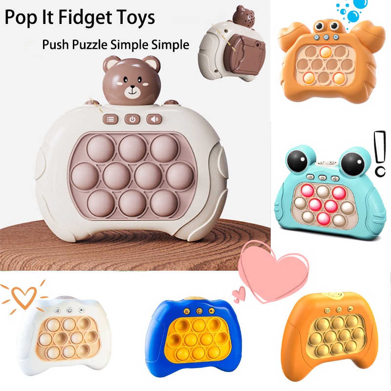 NewGopher Machine Pop It Toy Round Fidget Push Quick Bubble Squeeze ...