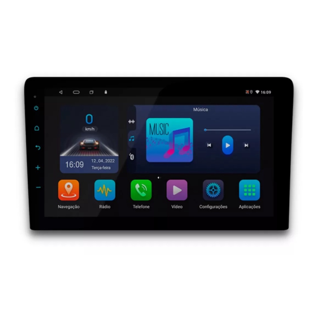 Central Multimídia Universal 10 Polegadas Android WiFi USB BT | Shopee ...