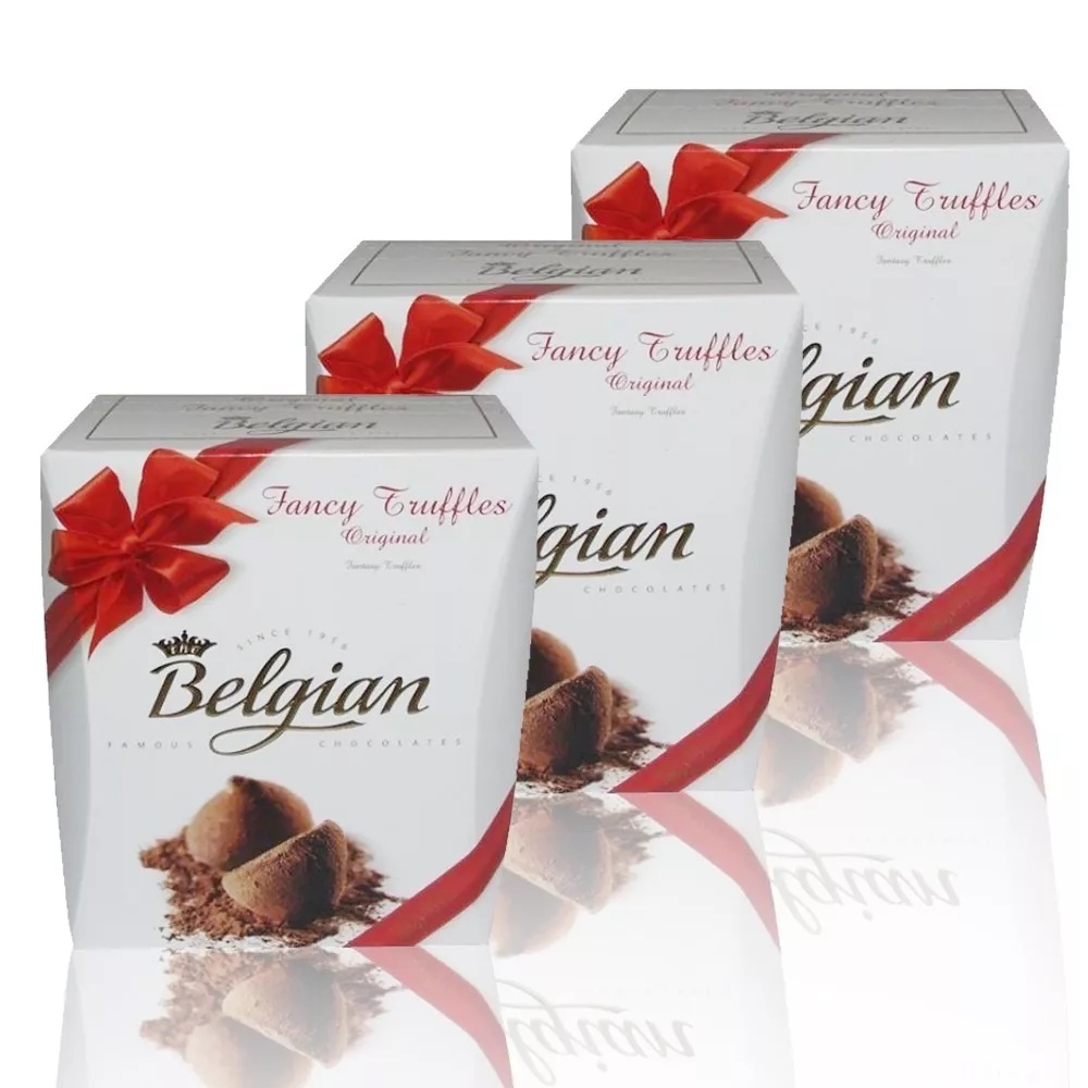 3 BELGIAN FANCY TRUFFLES ORIGINAL - TRUFAS DE CHOCOLATE 200G | Shopee ...