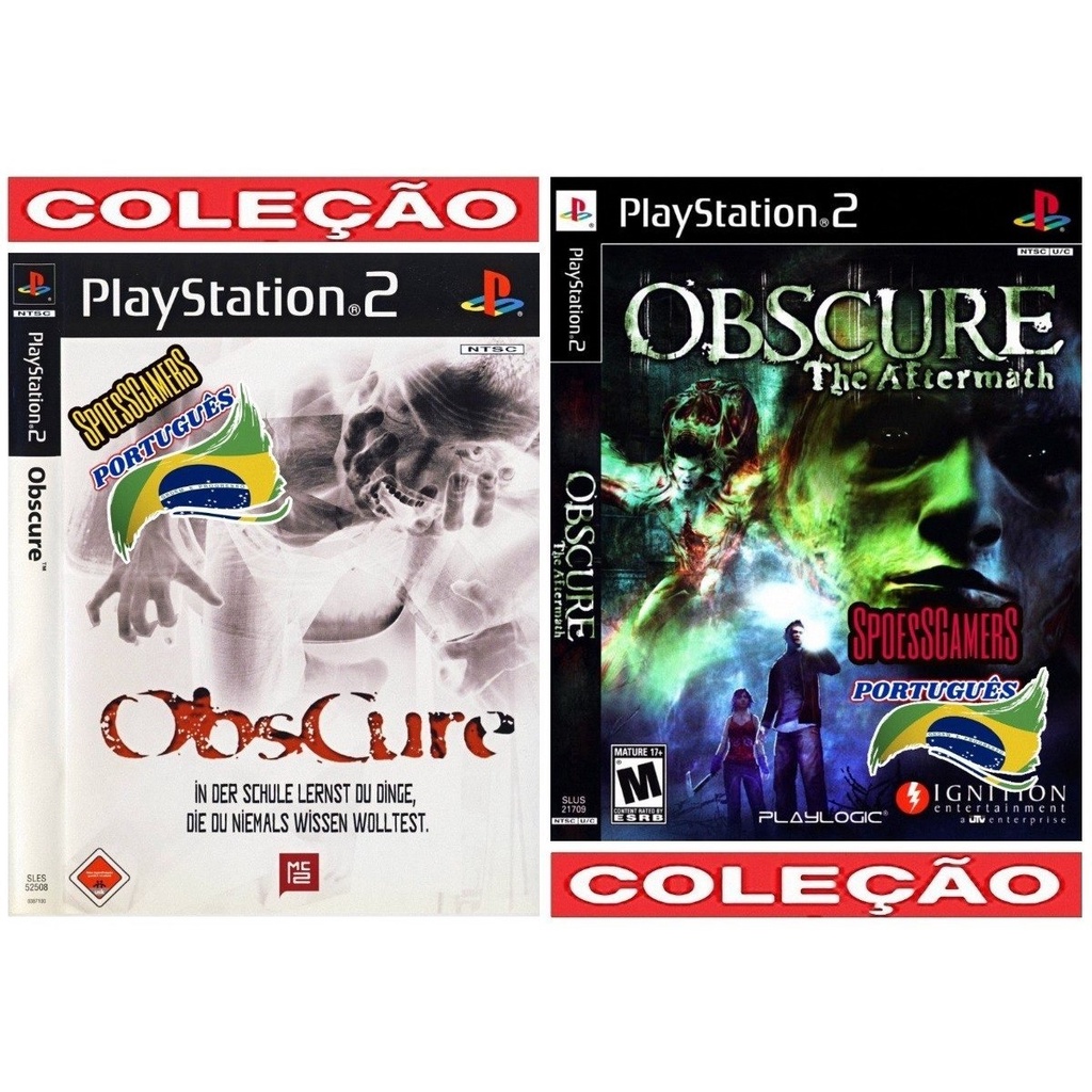 Obscure 1 E 2 Ps2 ( Terror ) Coleção (2 Dvs) Patch Português | Shopee ...