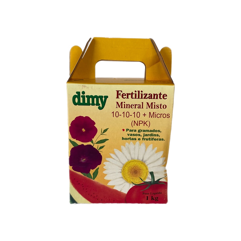 Adubo Dimy Fertilizante NPK 10-10-10 1Kg | Shopee Brasil