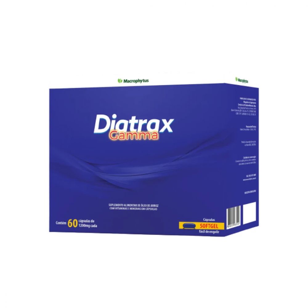Diatrax Gamma Macrophytus 160 Cápsulas Softgel 1200mg | Shopee Brasil