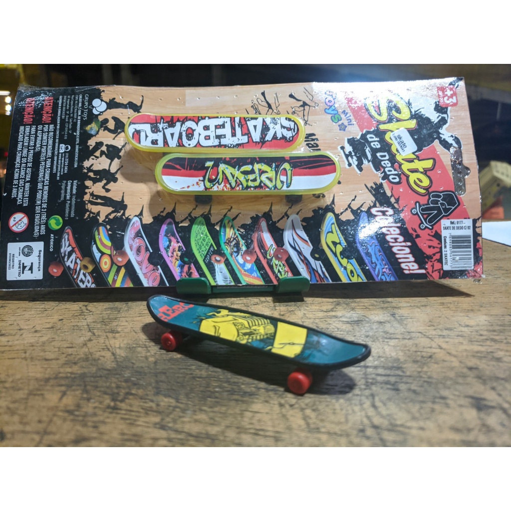 Kit com 2 MINI SKATES DE DEDO Infantil, Manobras Radicais - Brinquedo ...