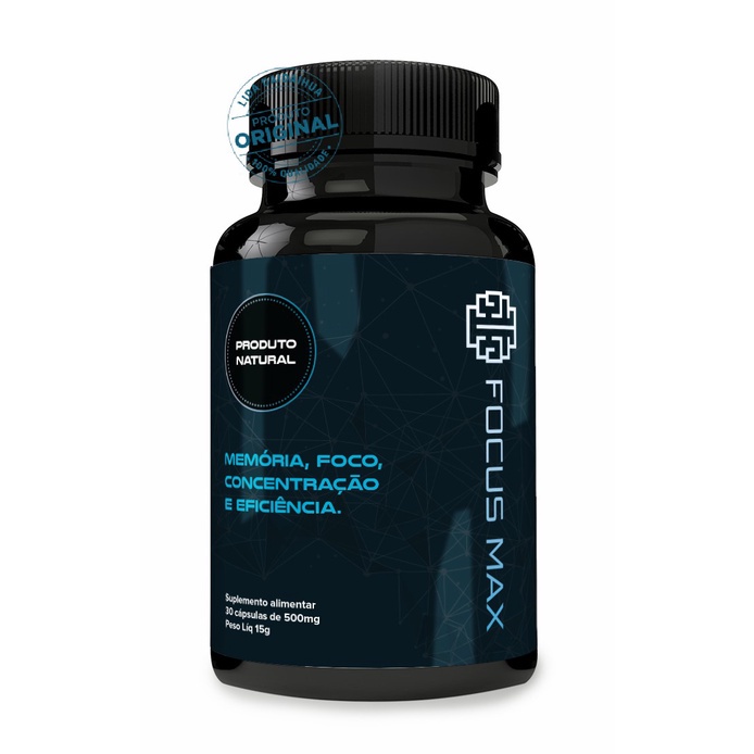 Focus Max - 60 Cápsulas - Melhoria de Foco e Concentração | Shopee Brasil