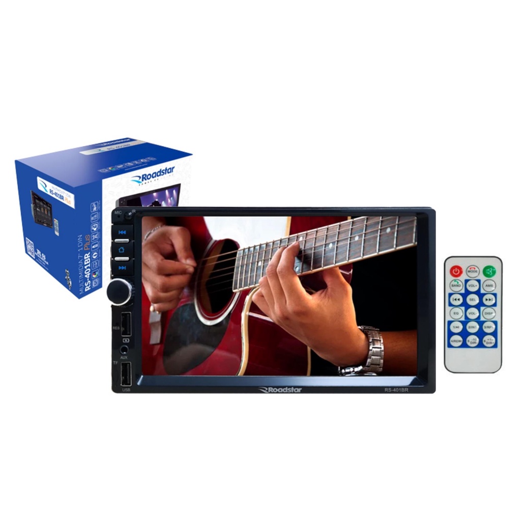 Central Multimídia Som Automotivo MP5 Roadstar 1Gin 7Pol Touch Rádio FM Bluetooth USB SD ...