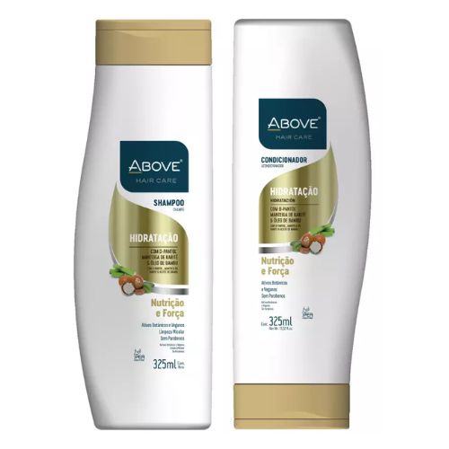 Kit Above Hair Care Hidratação Nutrição e Força 325ml ( Sh+ Cond ...