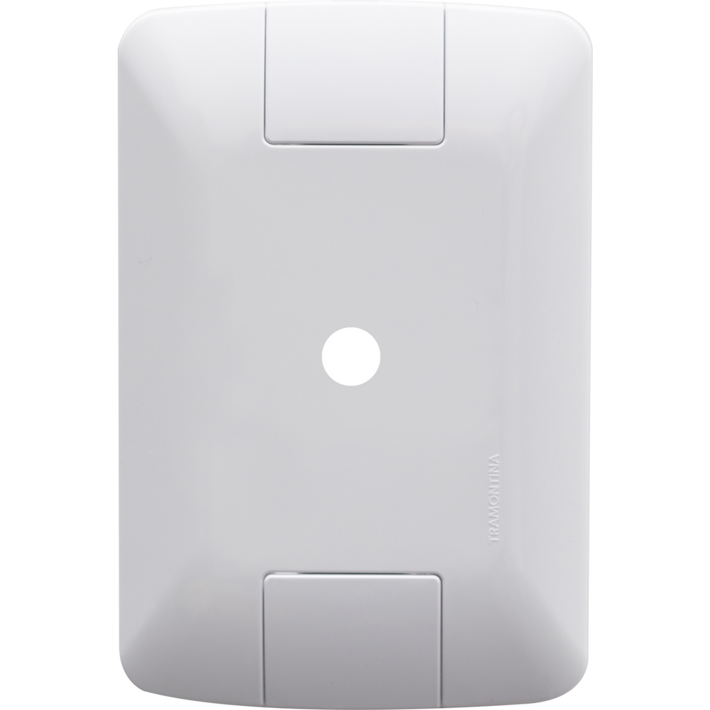 Kit 6 Placa Tomada com 1 Furo 9,5 mm 4x2 Tramontina Aria Branca ...