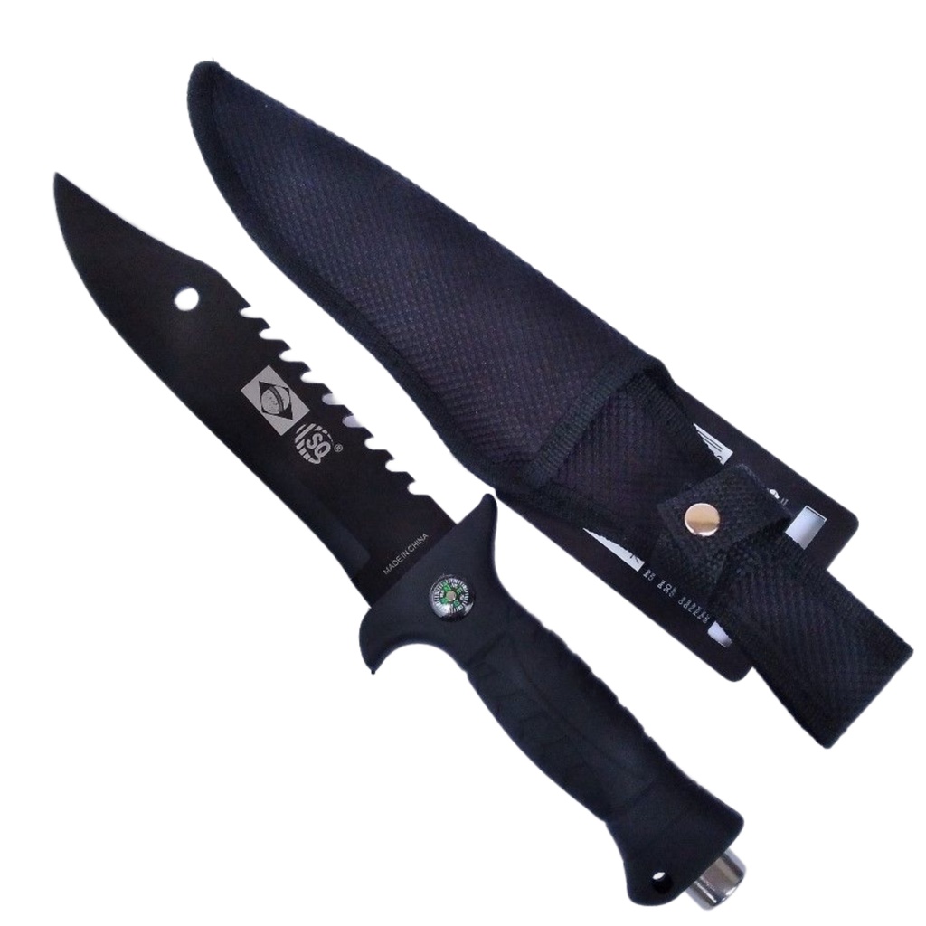 Faca Tática Militar Com Bainha Rambo Selva Camping Pesca | Shopee Brasil