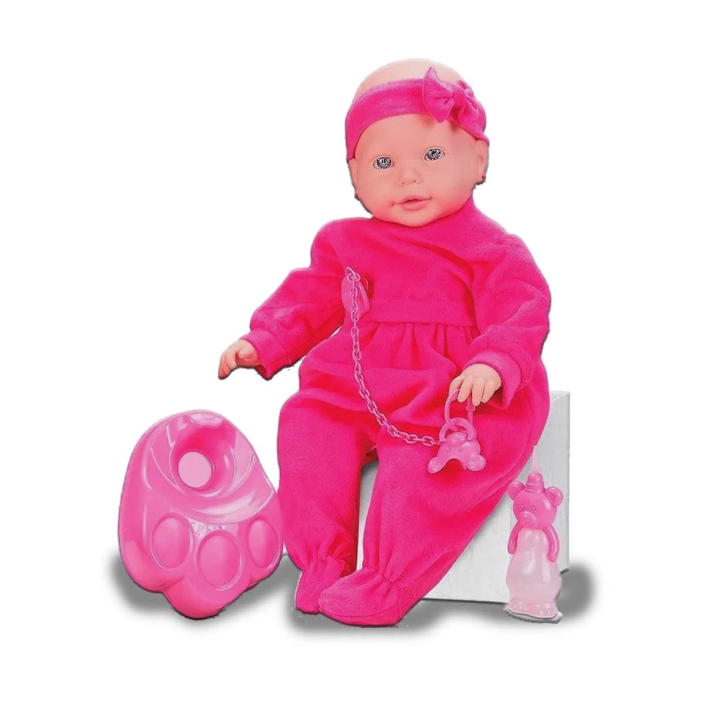 Boneca Infantil New Mini Bebê Mania Xixi com Chupeta | Shopee Brasil