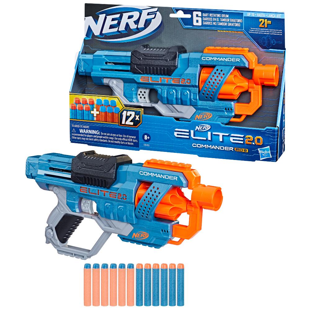 Nerf Elite 2.0 Commander RD6 E9486 Hasbro | Shopee Brasil