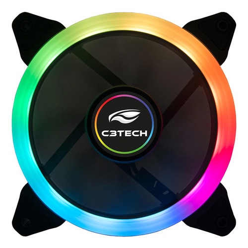 Cooler Fan 120mm Led Rgb Exaustor Para Gabinete Pc C3tech | Shopee Brasil