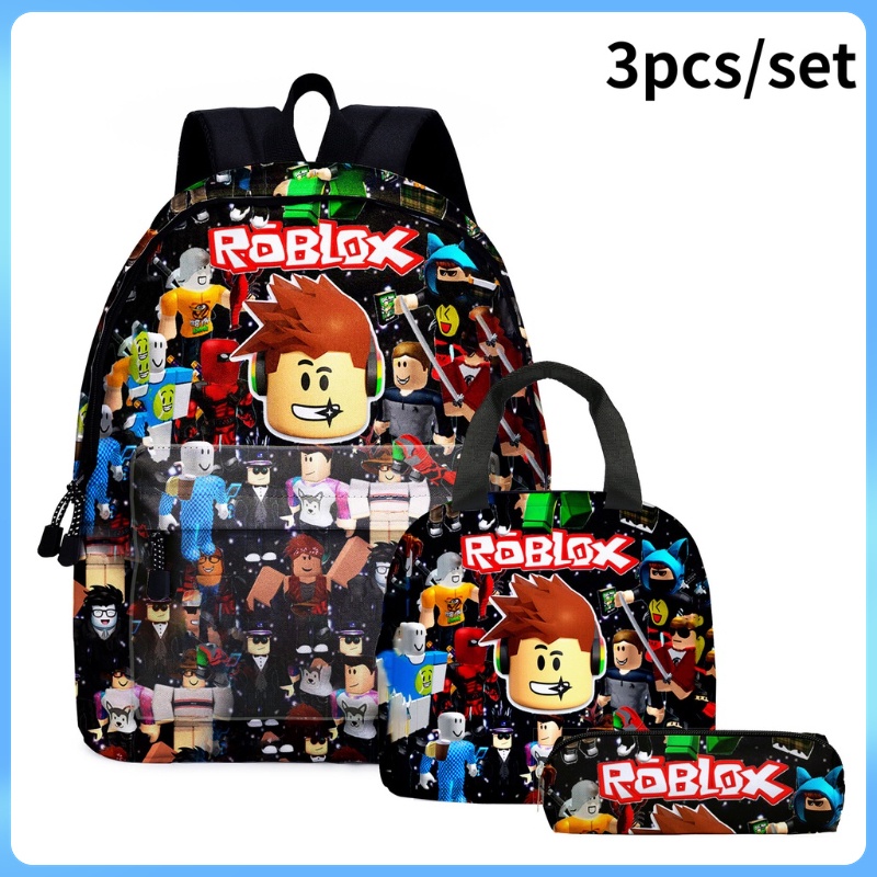 Roblox Boy Backpack School 3 Conjunto De Bolsas Escolares Para Crianças ...