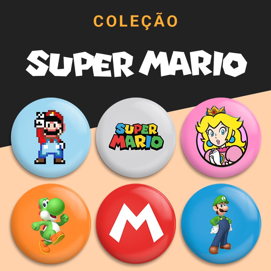 Botton Coleção Super Mario - Broche | Shopee Brasil