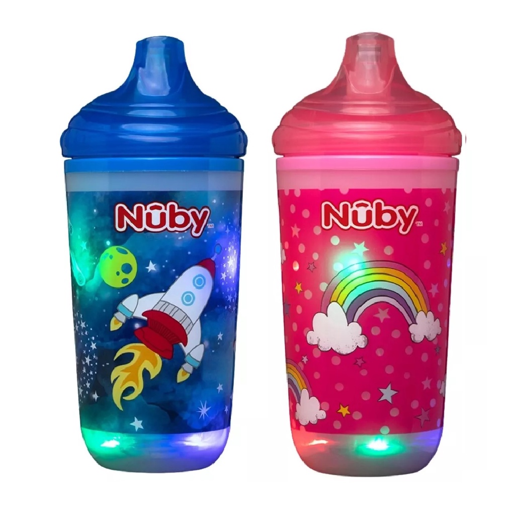 Copo Térmico Infantil Pisca Pisca Com Bico Rígido Nuby 300ml | Shopee Brasil