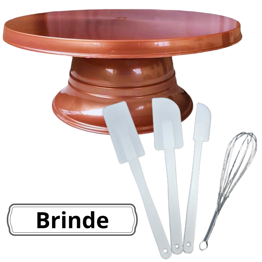 Kit Boleira Bailarina Rose Gold + 3 Espatula Com Bate Claras De Brinde ...