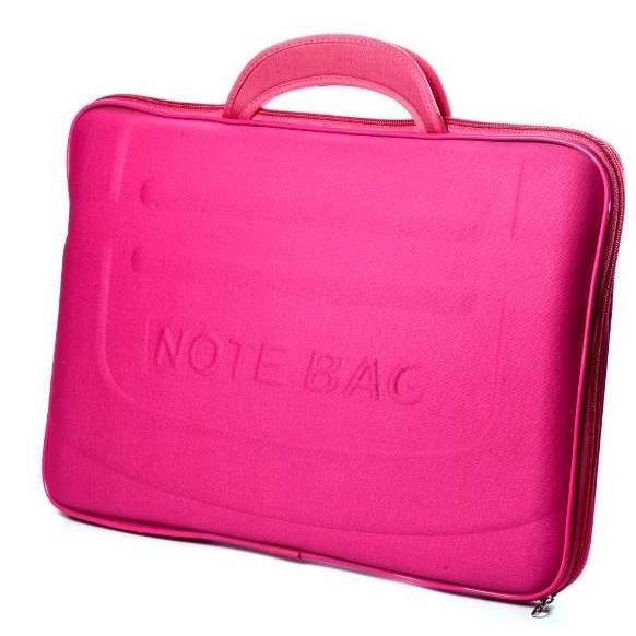 Capa Case Maleta Pasta Para Notebook 15,6 Polegadas Cor Rosa Resistente Fechamento em Ziper ...