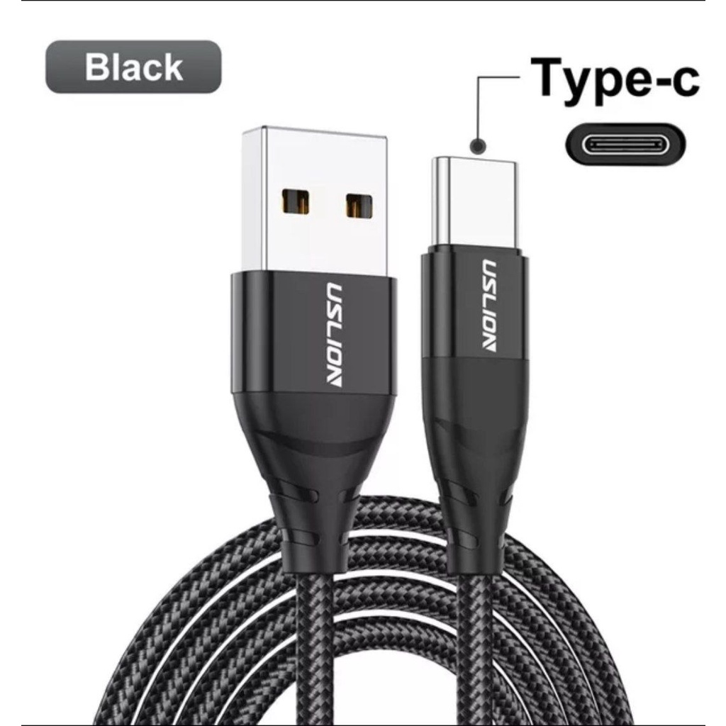 Cabo Usb Uslion Tipo C Turbo 5a Reforçado 3 Metros Ultrafast | Shopee ...