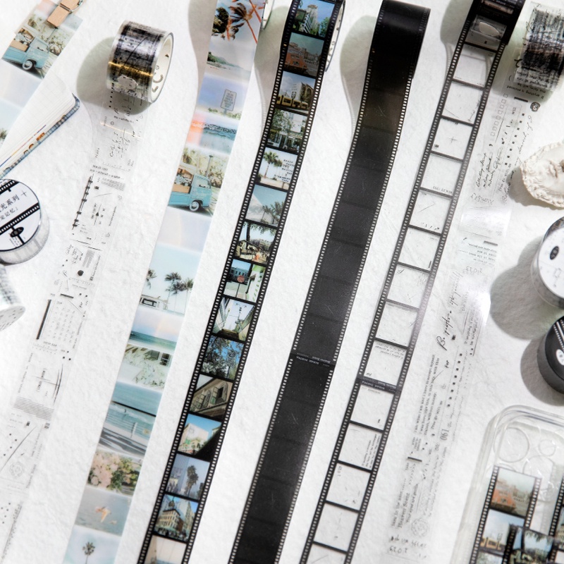 Journamm 25mm * 2m Ins Film Style PET Tapes DIY Scrapbooking Collage ...