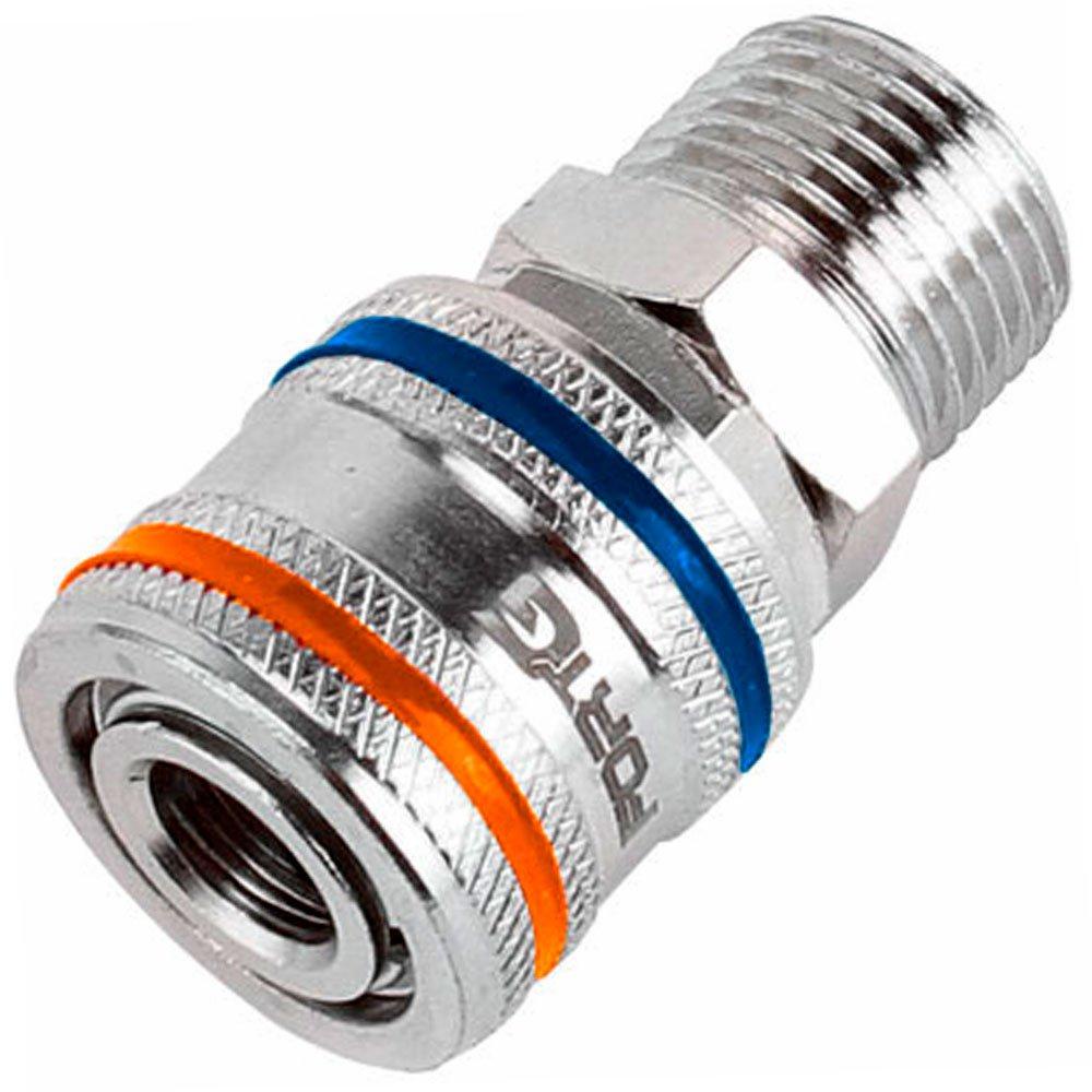 Engate Rápido 1/4 Pol. com Rosca Macho 1/2 Pol. | Shopee Brasil
