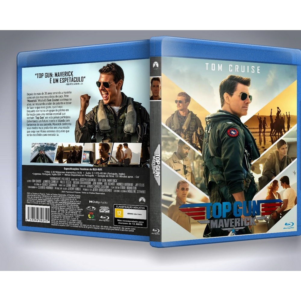 Blu-ray: Top Gun: Maverick [OFICIAL][PERSONALIZADO] | Shopee Brasil