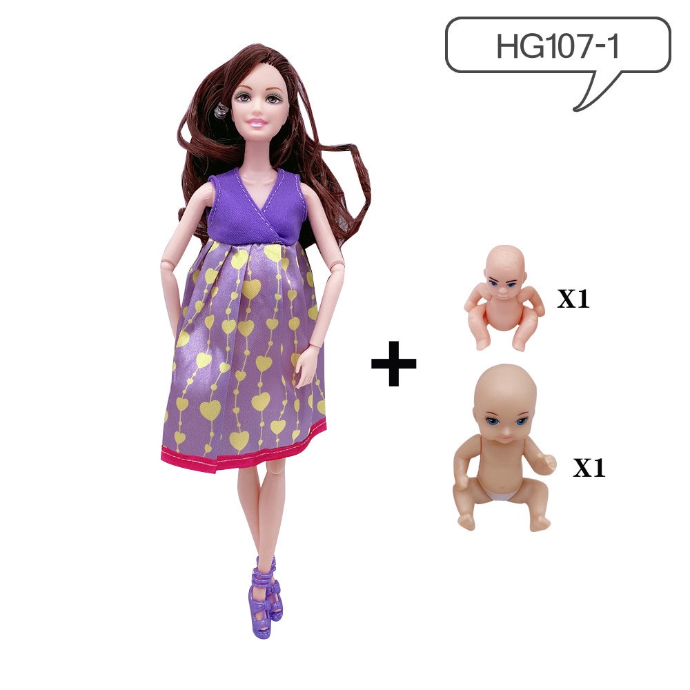 TK Home Toy Doll Barbie Grávida 30CM Moda | Shopee Brasil