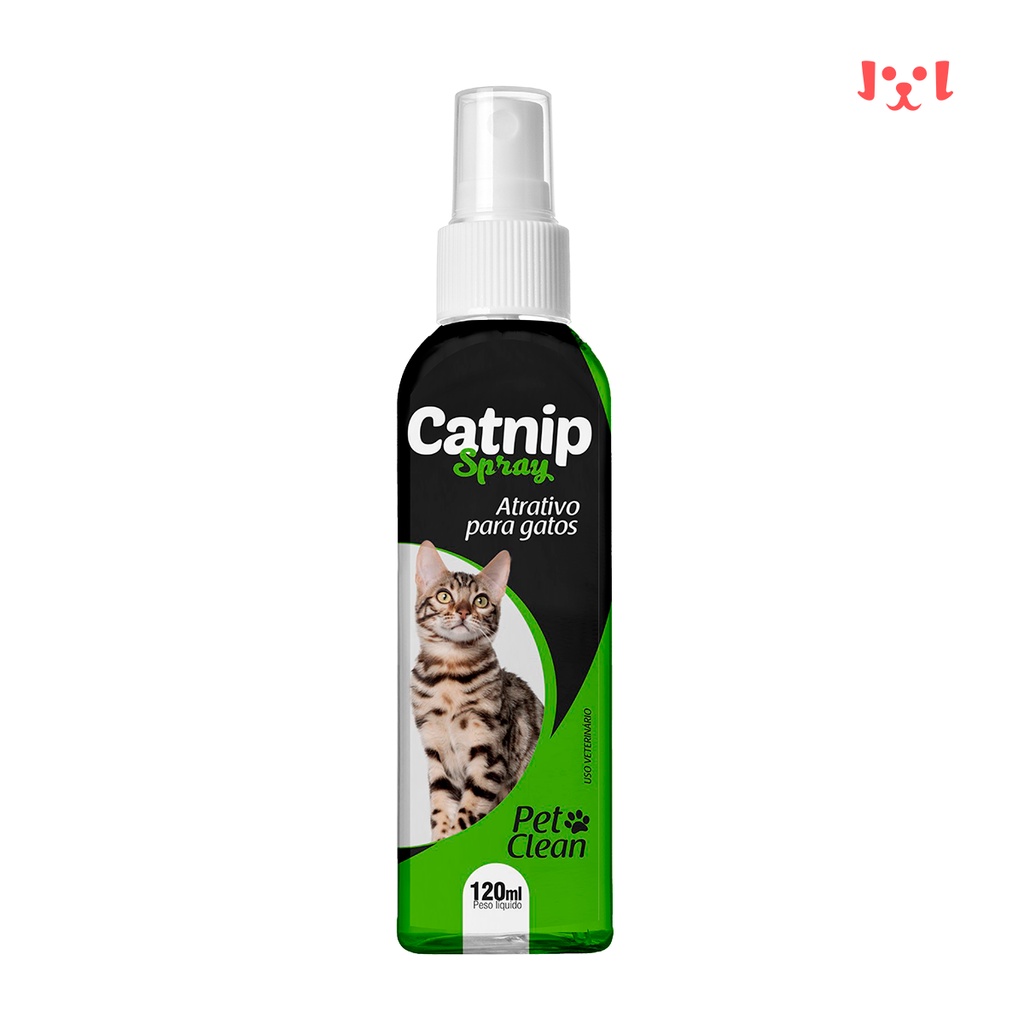 Catnip Erva Gateira Spray Atrativo Para Gato Pet Clean 120ml ...