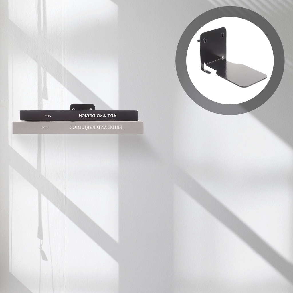 Stainless Shelf Metal Shelving Hidden Book Floating Shelves | Shopee Brasil