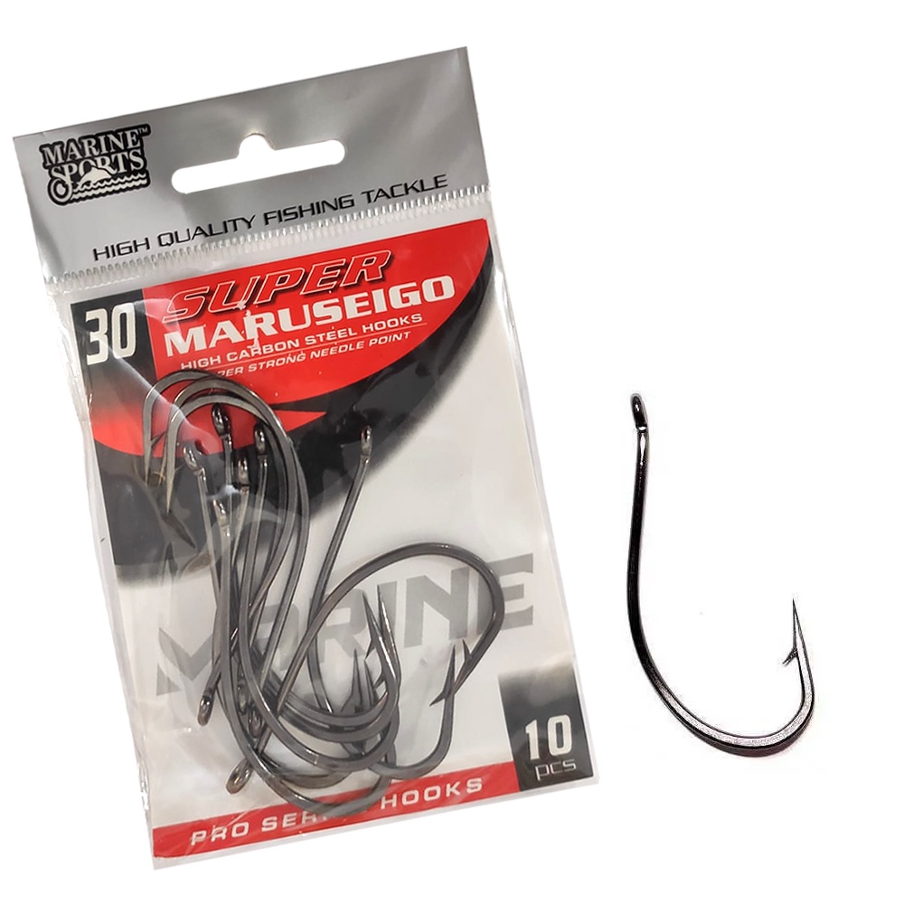 Anzol Super Maruseigo Size Nº30 10 Unidades - Marine Sports | Shopee Brasil