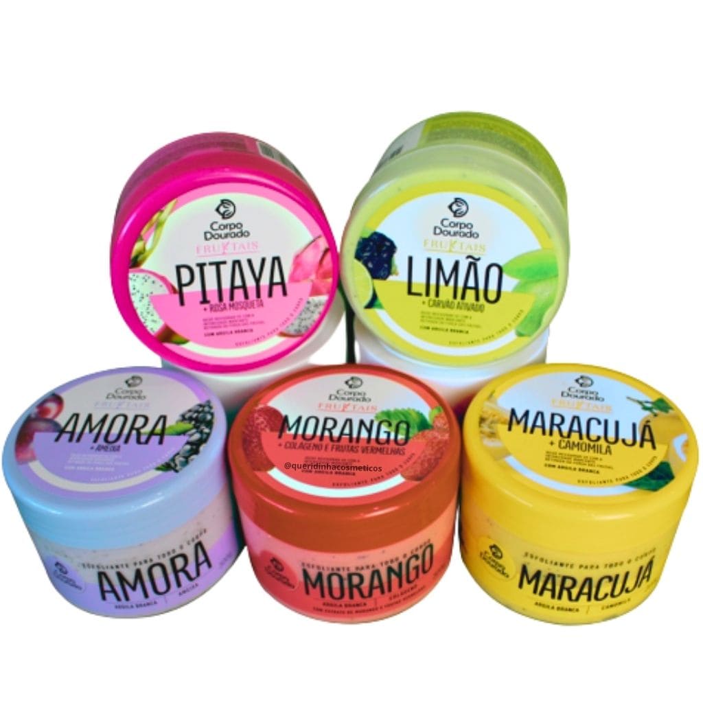 Esfoliante Corporal Corpo Dourado Fruktais 150g Todos os Sabores ...