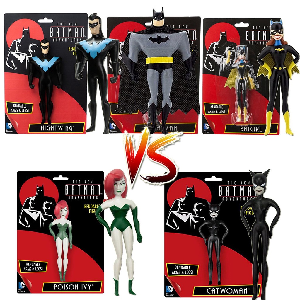 Kit 5 Bonecos Batman Aventuras: Batman, Batgirl - Nj Croce | Shopee Brasil
