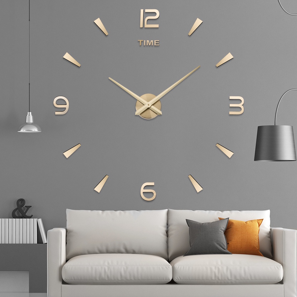 Relógio Analógico De Parede Estilo Moderno Big Clock Criativo 3D DIY ...