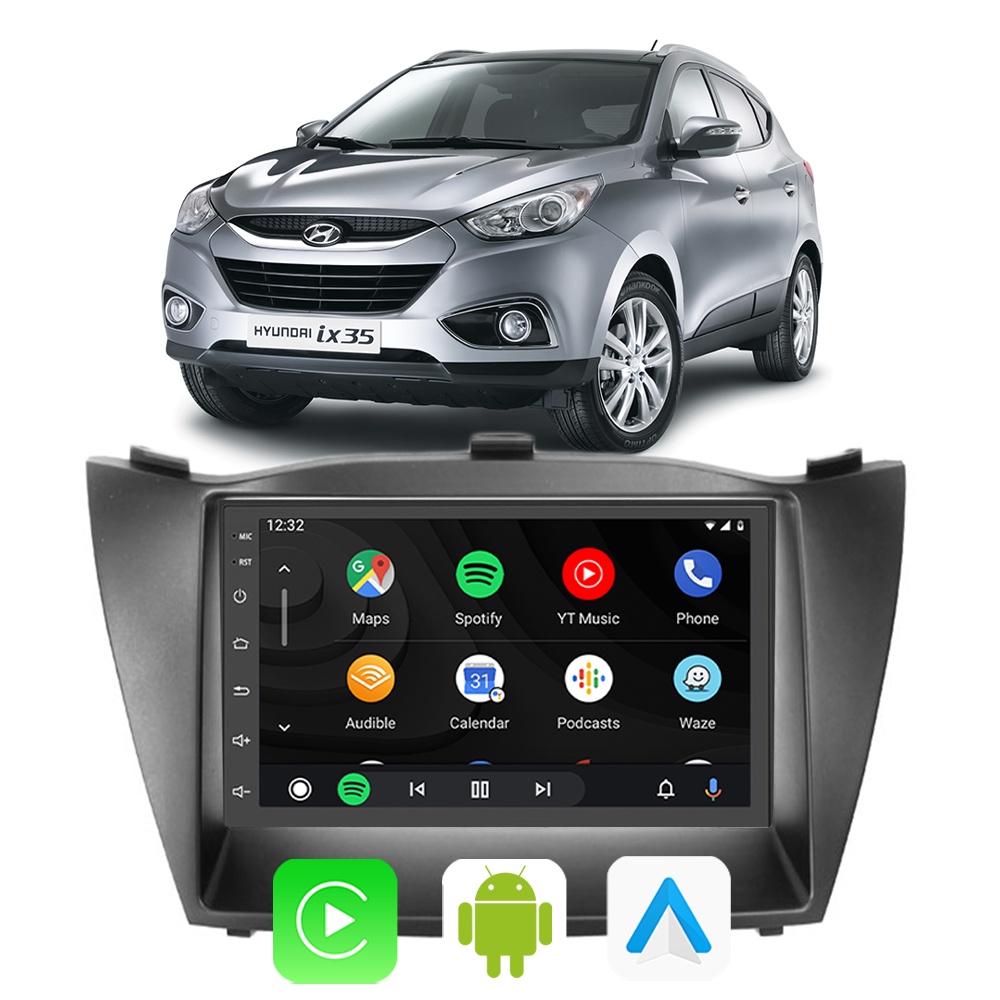 Kit Multimidia Carplay Android Auto Hyundai IX35 2010 2011 2012 2013 2014 2015 2016 2017 2018 ...