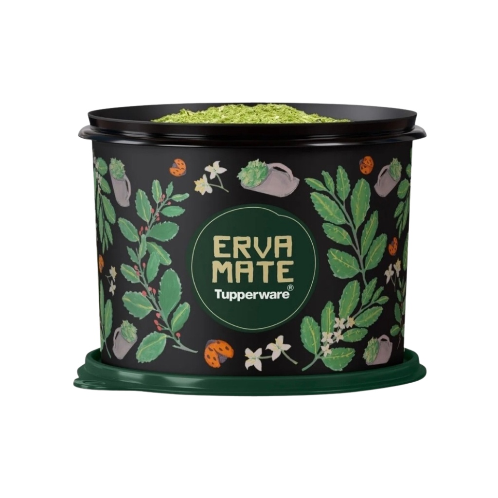 Pote Tupperware Erva Mate Floral 2,4 Litros Caixa Novo Original Ótima ...