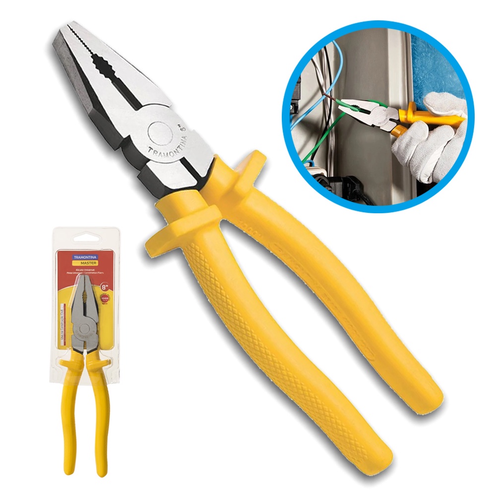 Alicate Universal 8" Isolado 1000 Volts Elétrico Tramontina | Shopee Brasil