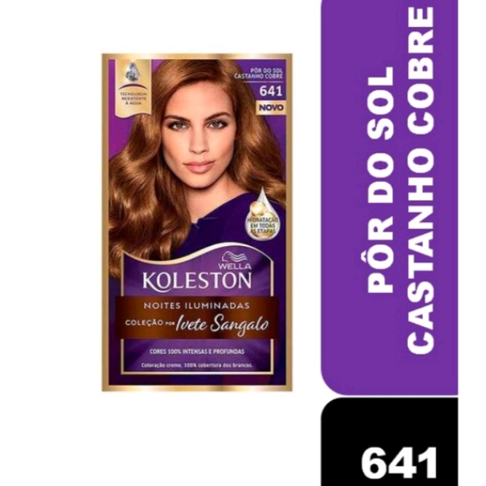 tintura koleston 641 por do sol castanho cobre | Shopee Brasil