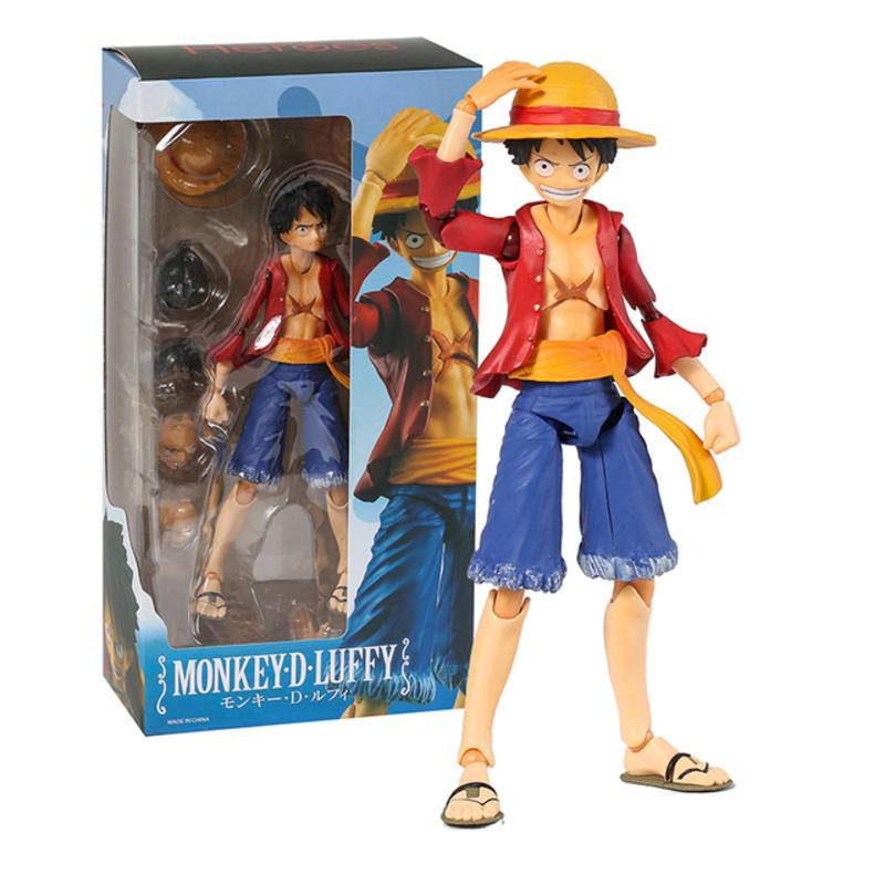 Articulado One piece Luffy Ace Zoro action figure boneco figma | Shopee ...