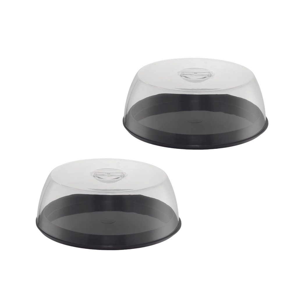 2 Porta Cake Black com Tampa Premium UZ Utilidades | Shopee Brasil