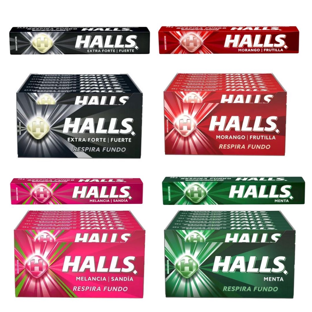 Caixa Bala Drops Halls Sabores c/21un | Shopee Brasil