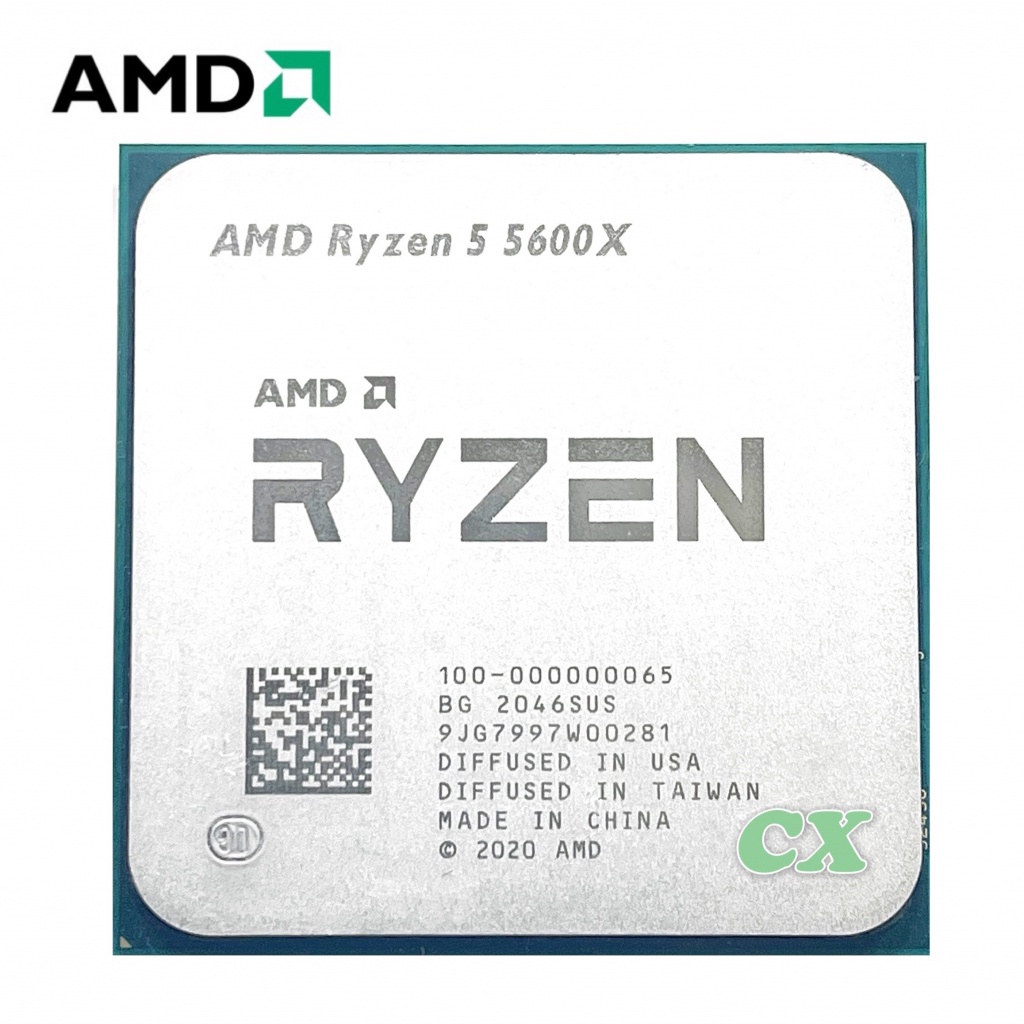 AMD Ryzen 5 5600X R5 5600X 3.7Hz Processador de CPU de seis núcleos e ...