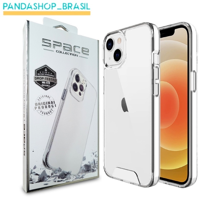 Capa Capinha Acrilico Transparente Anti Impacto Space Original (Não Amarela) IPhone 7 8 Plus X ...
