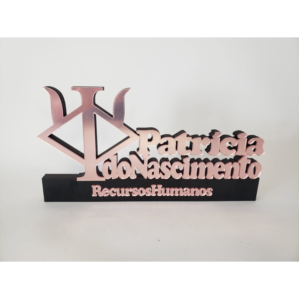 Placa Profissão Mesa Recursos Humanos Mdf/acrílico Espelhado | Shopee ...
